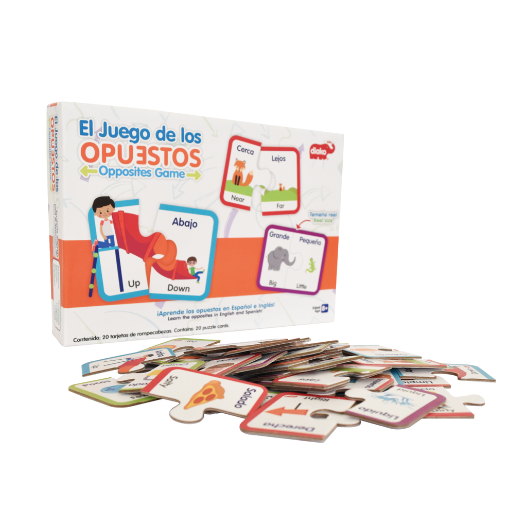 El Juego de los Opuestos (bilingüe) – Elelú Kids